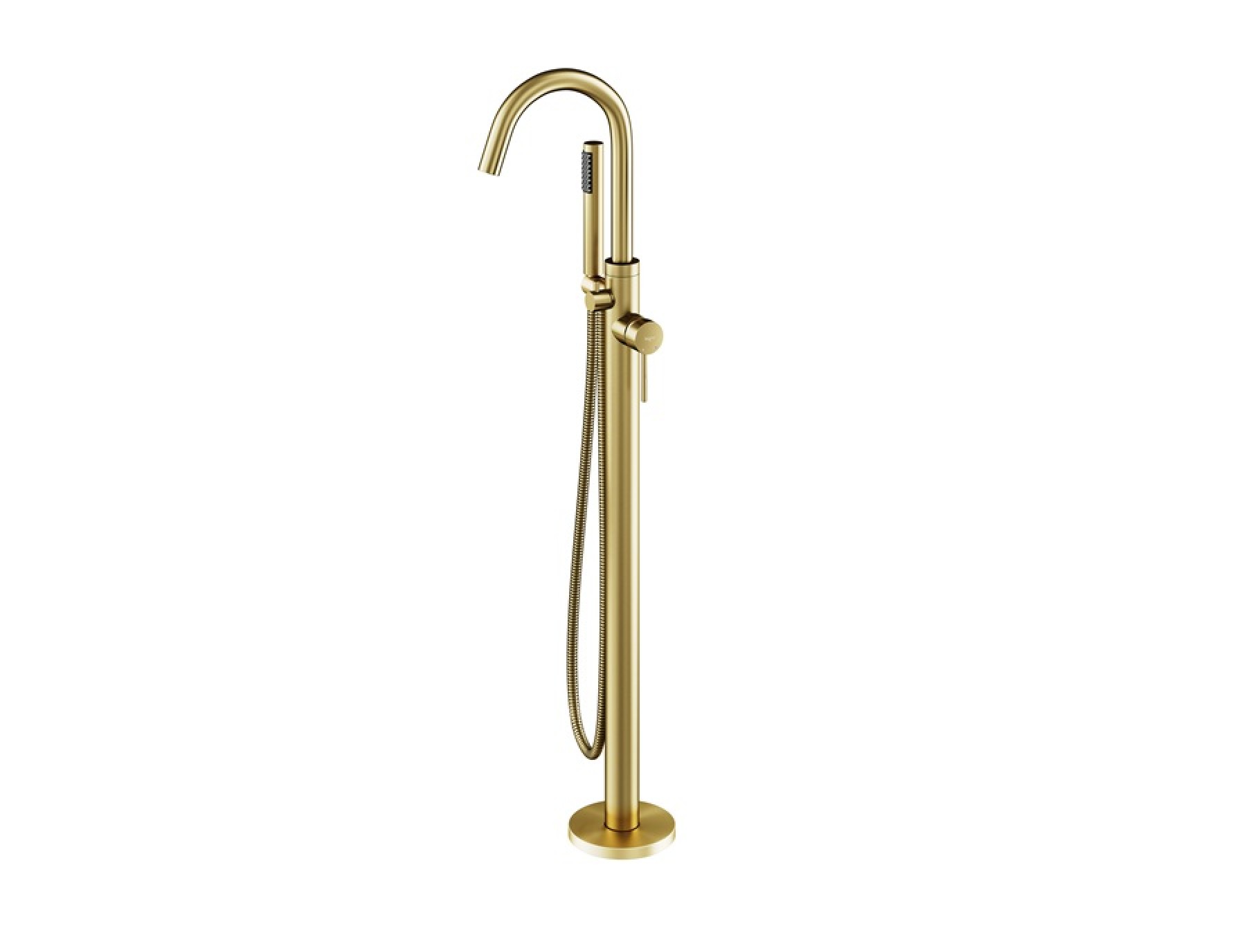 Veo II złoto szczotkowane freestanding bathtub faucet Besco.eu